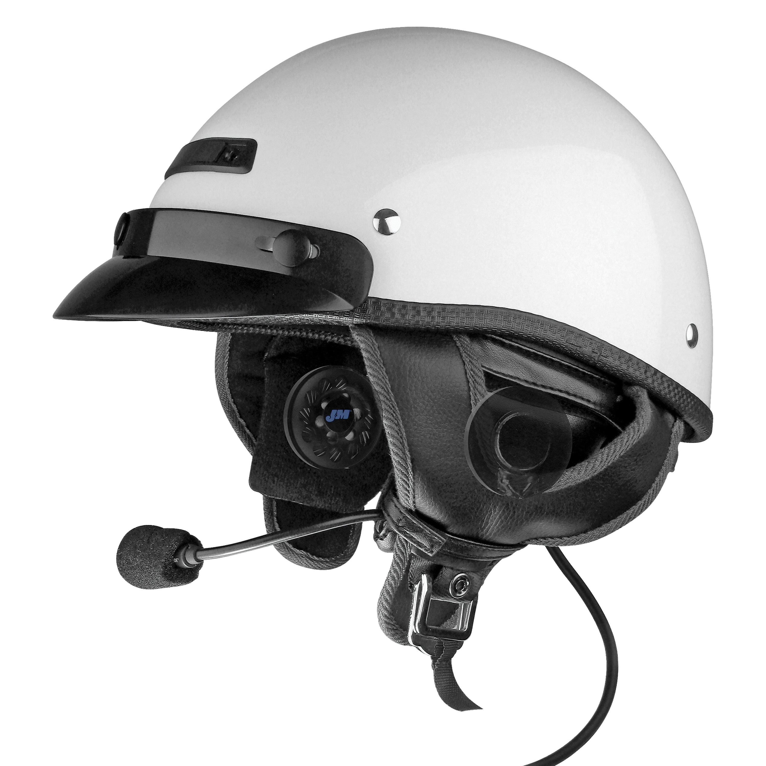 J M HS BCD291 HHU XHO Shorty Style AeroMike Helmet Headset J M HS BCD291 HHU XHO Shorty Style AeroMike Helmet Headset