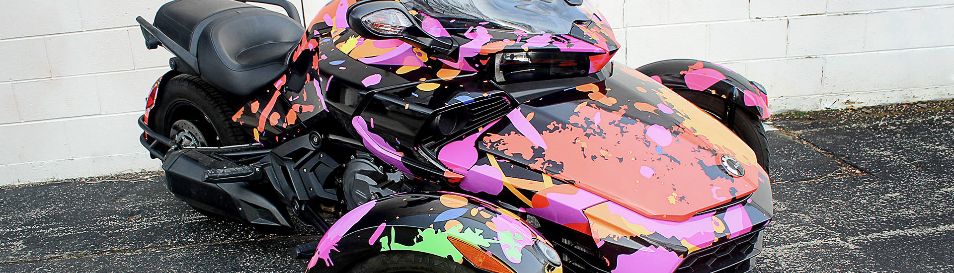 3 Wheel Bike Graphics & Decals - Tank Pads, Protectors, Wraps, Emblems ...