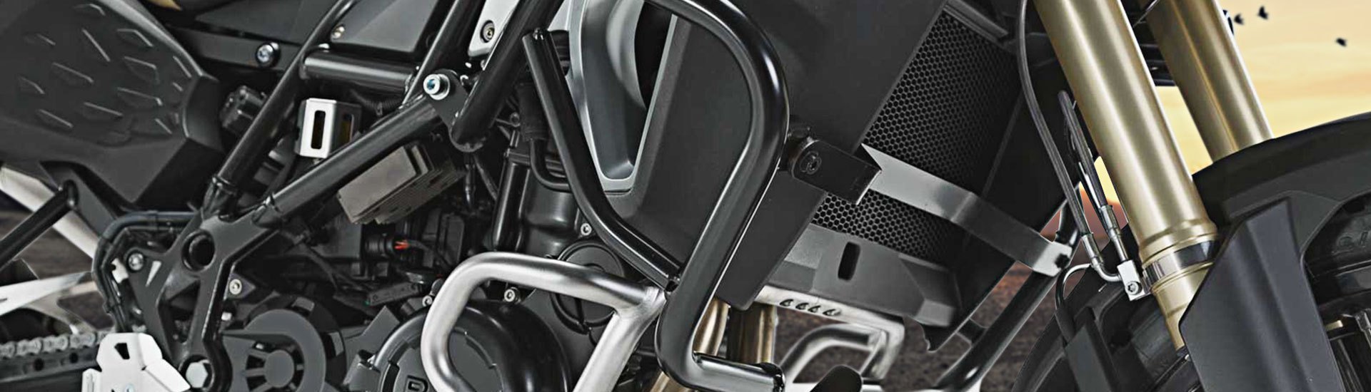 Dual-Sport Bike Guards & Protection - Crash Bars, Skid Plates, Spools ...